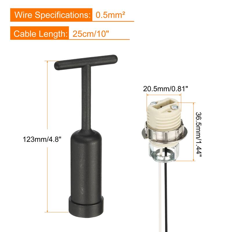G9 Light Base Socket, 2 Set Wire Lead Lamp Holder with Socket Ring ...