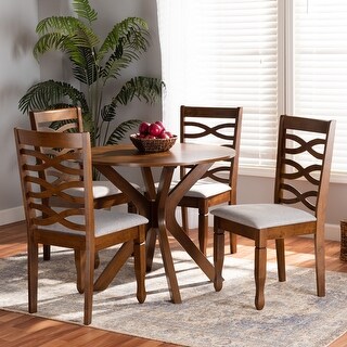 Mila Modern and Contemporary 5-Piece Dining Set - Bed Bath & Beyond ...