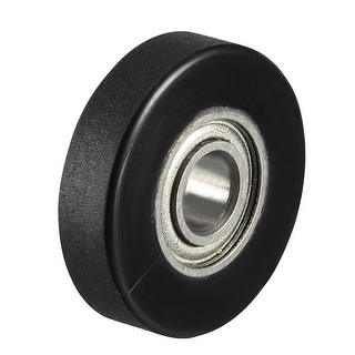 2pcs 4x13x4mm Roller Idler Bearing Pulley Sliding Conveyor Wheel Black ...