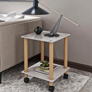 Modern Square 2-Tier Side Table - Bed Bath & Beyond - 39533693
