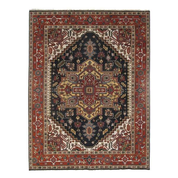 Navy Persian Serapi Design 9' X12' - Blue - 12' x 9' - On Sale - Bed ...