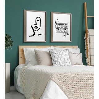 Kate and Laurel Blake Bbox Framed Printed Glass - Bed Bath & Beyond ...