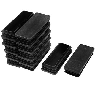 40mm x 100mm Plastic Rectangle Caps Tube Pipe Inserts End Blanking ...