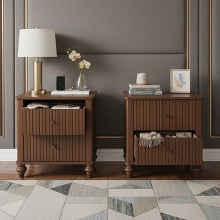 Christopher Knight Home - Modern Compact 23"H Wooden Nightstand Set ...