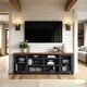 Bridgevine Home Modern Farmhouse 96 inch TV Stand Console for TVs up to ...