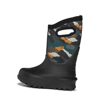 Bogs Outdoor Boots Boys WP Camo Slip Resistant Black Multi-Color 73236 ...