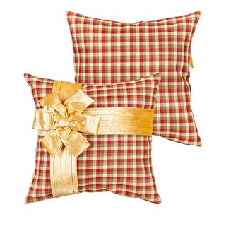 Plaid Present Interchangeable Outdoor Pillow Cover, 18" - Bed Bath ...