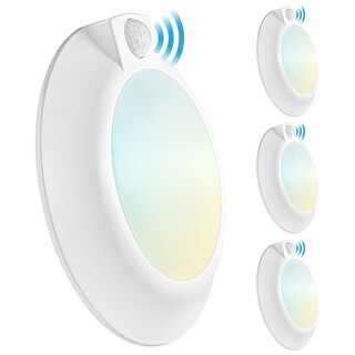Luxrite 6 Inch LED Motion Sensor Ceiling Light, 3CCT 3000K 4000K 5000K ...