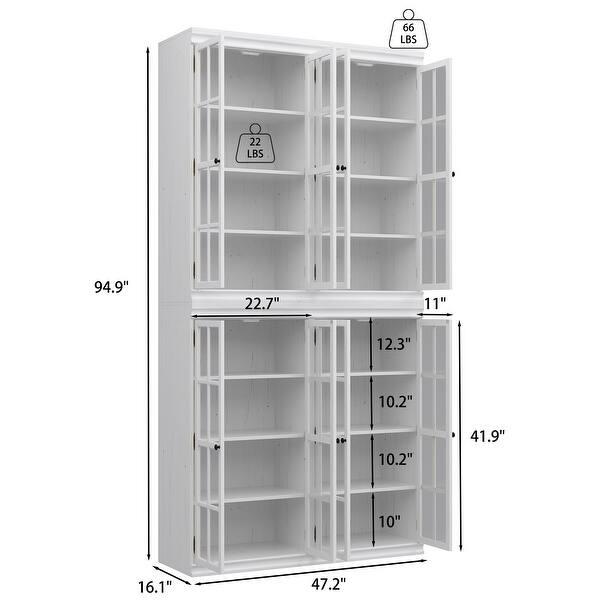 Sophisticated Storage Ensemble: Buffet Sideboard Bookshelf Cabinet ...