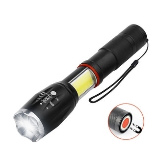 LED Tactical Flashlight Zoomable COB Work Light Lantern - Bed Bath ...