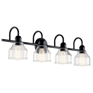 Kichler Lighting Avery 33.5 in. 4-Light Black Vanity Light - Bed Bath ...