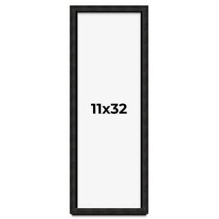 11x32 Shadow Box Black Rustic Barnwood Display Frame | 1.125 Inch - Bed ...