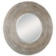 Uttermost Vortex White Washed Round Mirror - 47"W X 2"H X 47"D - Bed ...