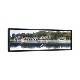 iCanvas "Boathouse Row at the waterfront, Schuylkill River ...