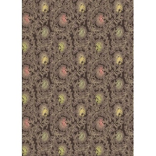 Ahgly Company Machine Washable Transitional Bullet Shell Brown Area ...