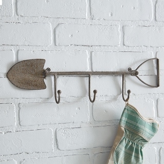 Stone Gardens Shovel Hook Rack - 17''W x 2''D x 5''H - Bed Bath ...