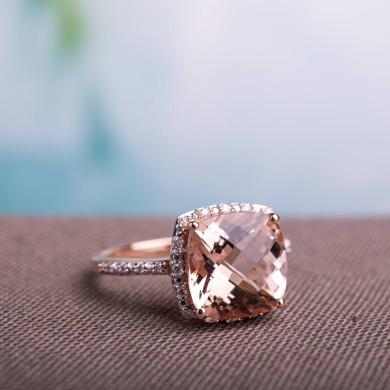 Miadora Signature Collection 14k Rose Gold 1/10ct TDW Diamond and ...
