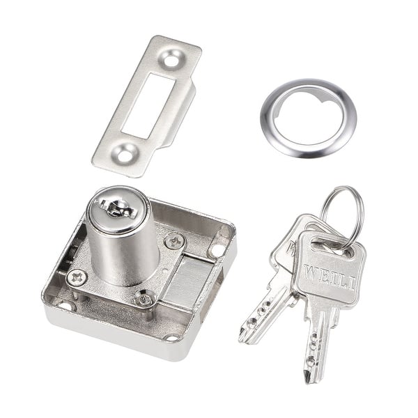Drawer Cabinet Lock 18mm Diameter 22mm Length Cylinder Keyed Different ...