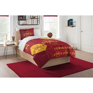 COL 862 Iowa State Hexagon Twin Comforter Set - Bed Bath & Beyond ...