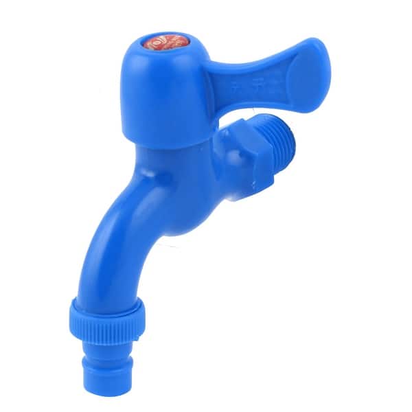Home Kitchen 1/2 BSP Male Thread Plastic Faucet Quarter Turn Water Tap ...