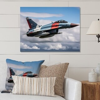 Designart "Military Fighter Jet II" Military Metal Wall Art - Bed Bath ...