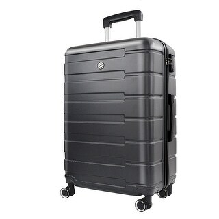Large Suitcase with Spinner Wheels, ABS Hardshell Suitcase Checked ...