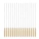 16pcs Kebob Skewers 34cm x1.6mm Round Sticks with Wood Grip Handle ...