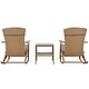 Adjustable Outdoor Wicker Double Rocking Chair With Coffee Table ...