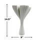 15 Inch Tall White Ceramic Abstract Vase in White - Bed Bath & Beyond ...