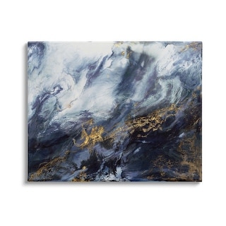 Stupell Busy Blue Ocean Water Abstraction Chaotic Wave Canvas Wall Art ...