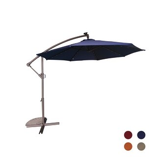 120'' LED Lighted Cantilever Umbrella without Base - Bed Bath & Beyond ...
