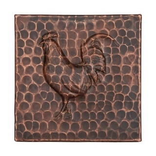 Premier Copper Products T4R 4" x 4" Square Wall Tile - Textured Visual ...