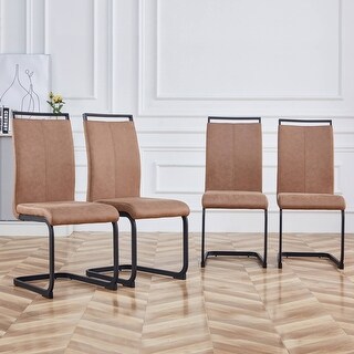 4 Chairs,Technology cloth High Back Upholstered Side Chair with C ...