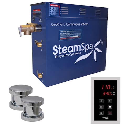 SteamSpa Royal 12kw Touch Pad Steam Generator Package in Chrome ...