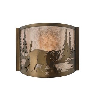 Meyda Tiffany 148036 Bear 10" Tall Wall Sconce - Bed Bath & Beyond ...