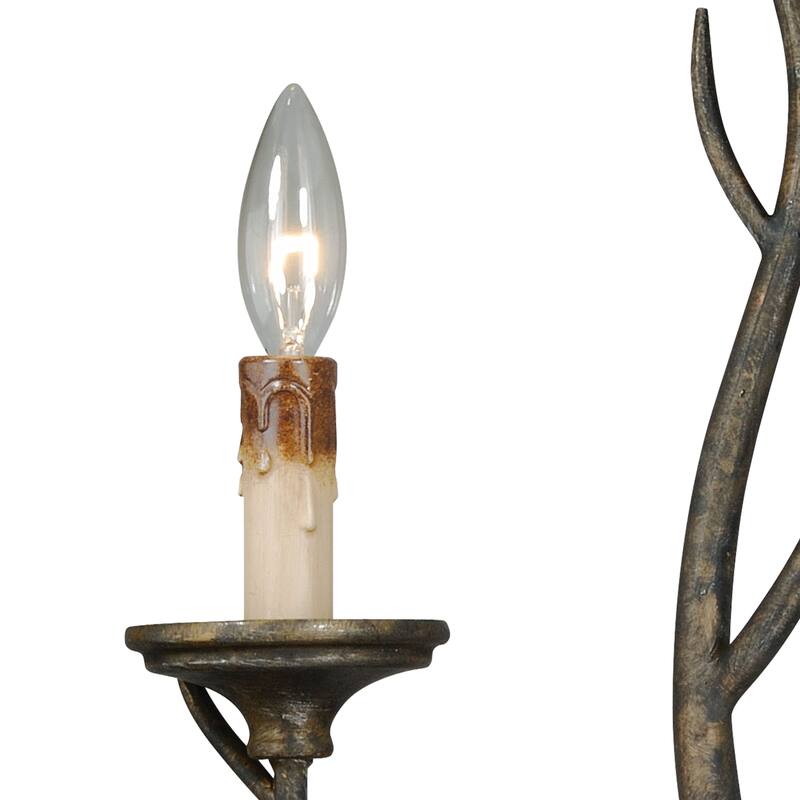 Vaxcel Monterey 13-in W Autumn Patina Rustic Candle Wall Light Sconce ...