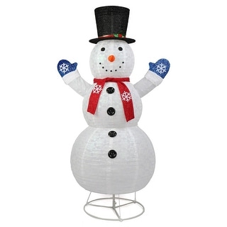 Lighted Pop-Up Snowman with 200 LED Lights - White - Bed Bath & Beyond ...
