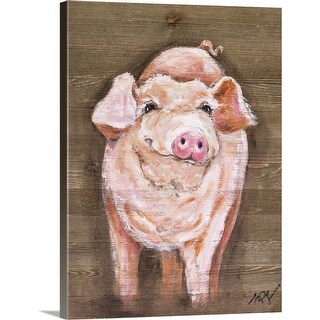 "Pig" Canvas Wall Art - Bed Bath & Beyond - 24114729