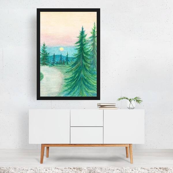 Township of Codorus Pennsylvania Drawing Forest Tree Art Print/Poster ...