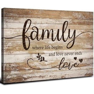 Rustic Family Wall Art - Bed Bath & Beyond - 43767849