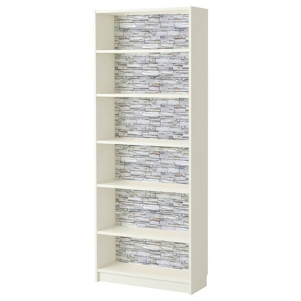Walplus Bookcase Furniture Wrap Self-adhesive Film Stone Sticker Decal ...