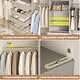 Qvella 95''-136'' W Closet System with 8 Wooden Drawers and 4 Hanging ...