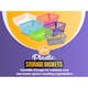 YBM Home Large Plastic Storage Basket for Organizing - On Sale - Bed ...