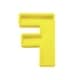 Resin Letter Model Alphabet F Silicone Yellow 4" for DIY Craft - Bed ...