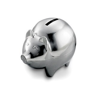 Curata Pewter-Tone Finish Metal Pig Bank - Bed Bath & Beyond - 36202767