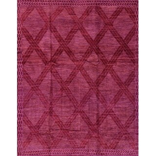Ahgly Company Machine Washable Abstract Raspberry Red Area Rugs - Bed ...