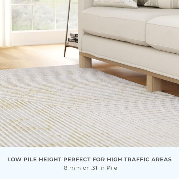 Brookside Abstract Simple Modern Beige Rug - Bed Bath & Beyond - 34282444