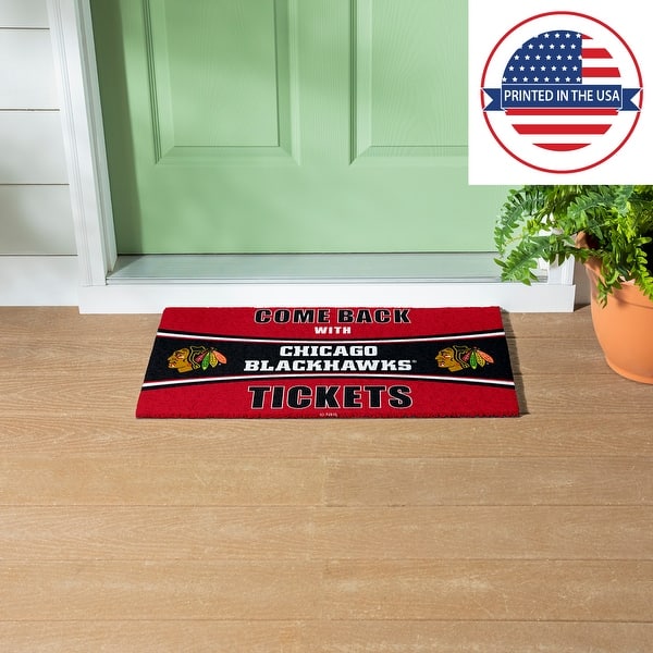 Carolina Hurricanes 28 in. x 16 in. PVC "Come Back With Tickets ...