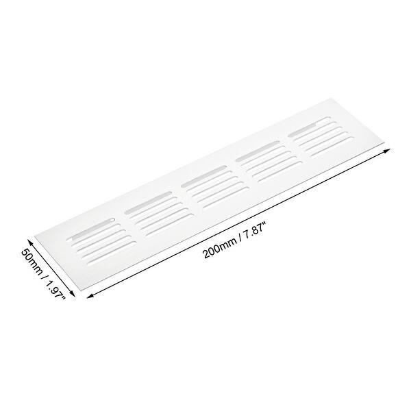 Rectangle Air Vents Grille Mesh Airflow Louver for Cabinet Shoebox Door ...