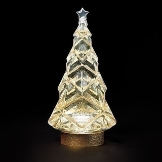 11.75" LED Lighted Glitter Christmas Tree - Bed Bath & Beyond - 37194062